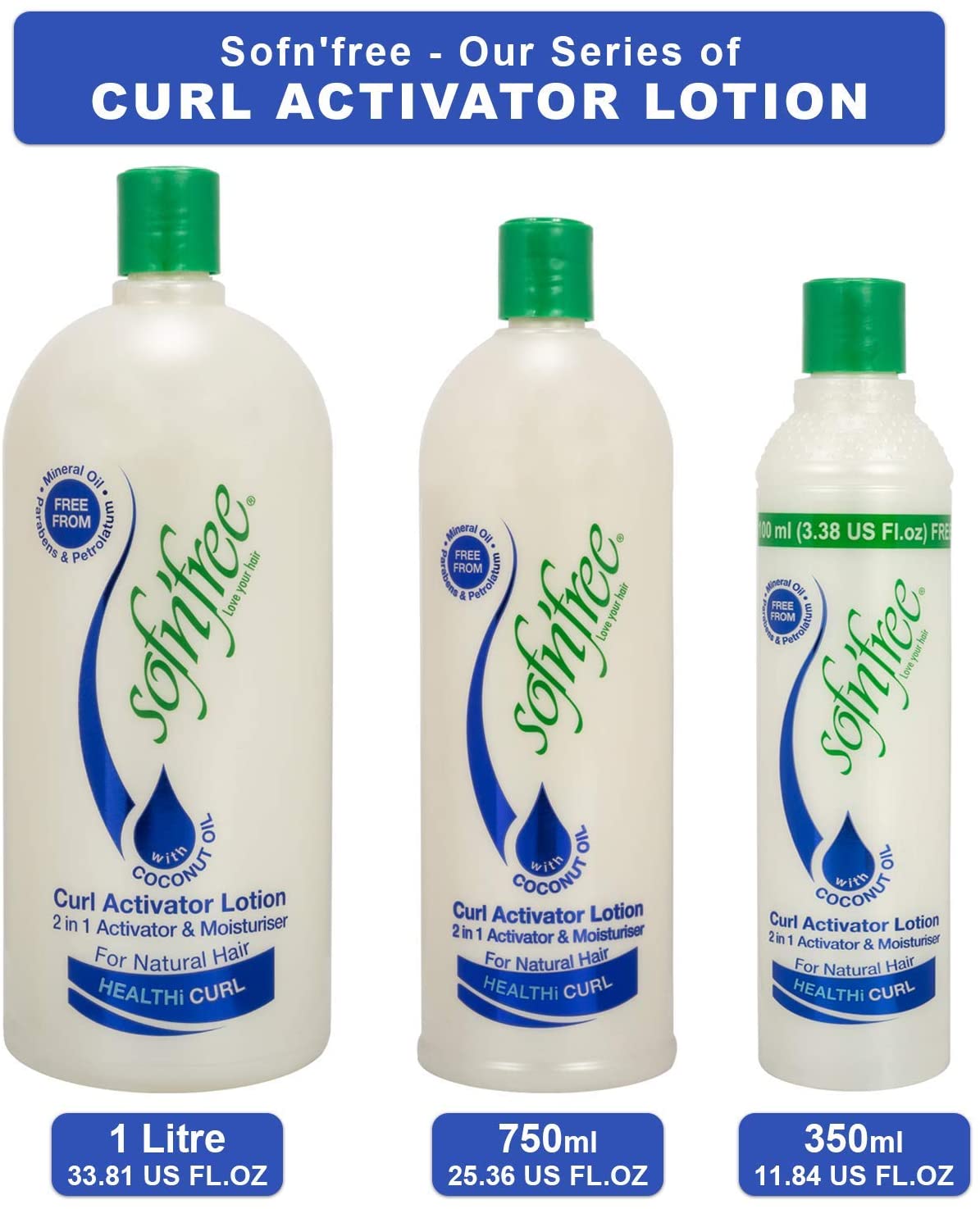 Sofn’free 2 in 1 Curl Activator Lotion and Moisturiser with Vitamin E ...